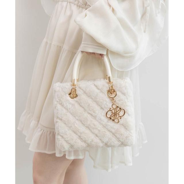 ランダ（RANDA）/＜25秋冬新作＞2WAY ファーキルティングハンドバッグ