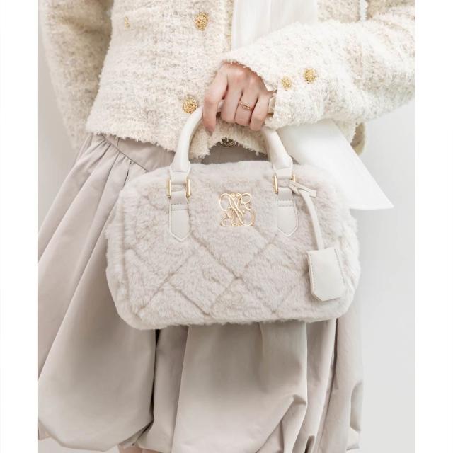 ランダ（RANDA）/＜25秋冬新作＞2WAY ファーキルティングボストンバッグ