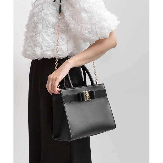 ランダ（RANDA）/＜25秋冬新作＞2WAY モノグラムリボントートバッグ