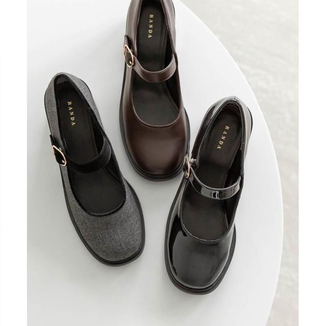 ランダ（RANDA）/＜25秋冬新作＞【22．5−25．5】ヒールアップメリージェーンパンプス