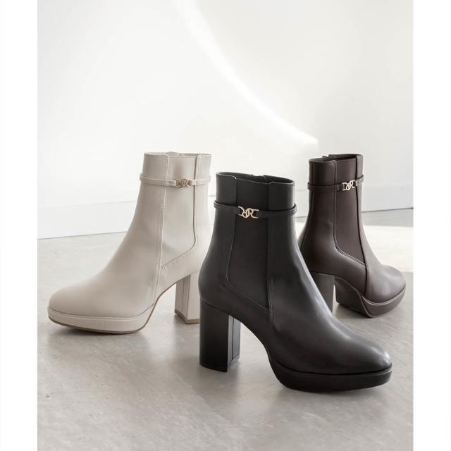 ランダ（RANDA）/＜25秋冬新作＞【22．5−25．5】晴雨兼用 2WAY サイドゴアヒールアップショートブーツ
