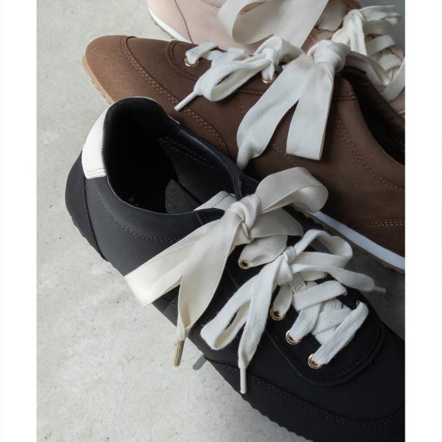 ランダ（RANDA）/＜25秋冬新作＞【22．5−25．5】ダブルリボンロープロファイルスニーカー