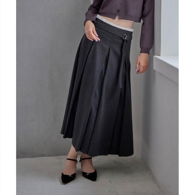 ランダ（RANDA）/＜25秋冬新作＞2WAY ウエストフリルデザインスカート