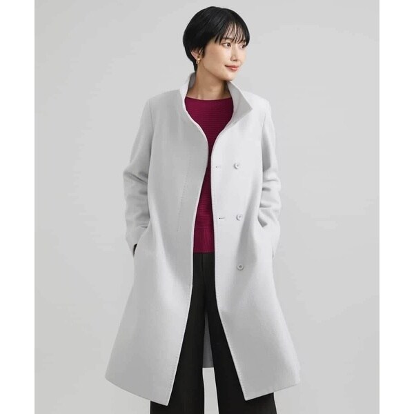 ミッシェルクラン（MICHEL ）/[ドラマ着用/定番人気]Super100ウールビーバースタンドカラーコート