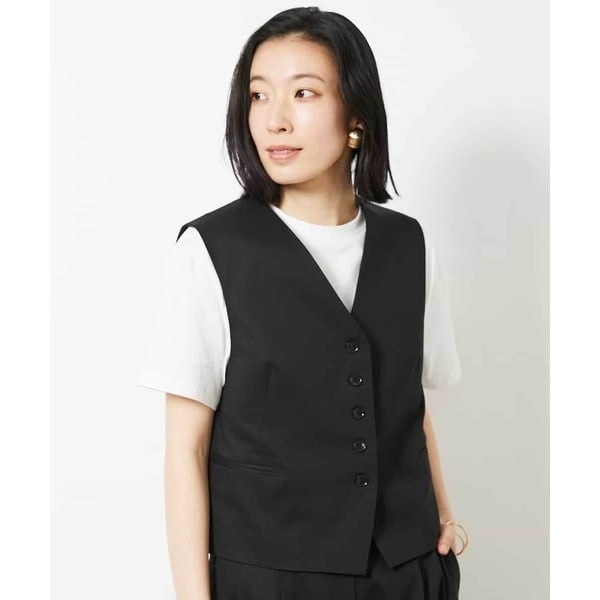 ミッシェルクラン（MICHEL ）/リネンブレンドヘリンボンジレ