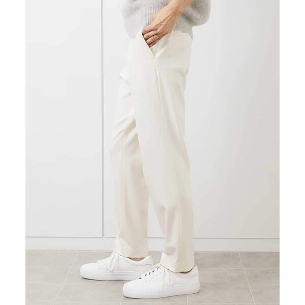 ミッシェルクラン（MICHEL ）/［定番素材］裏起毛ストレッチテーパードパンツ(機能素材)