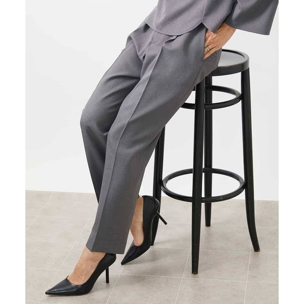 ミッシェルクラン（MICHEL ）/［セットアップ対応/洗える］ツイルストレッチパンツ