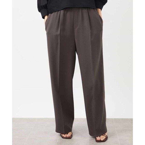 ミッシェルクラン（MICHEL ）/ストレッチツイルワイドパンツ