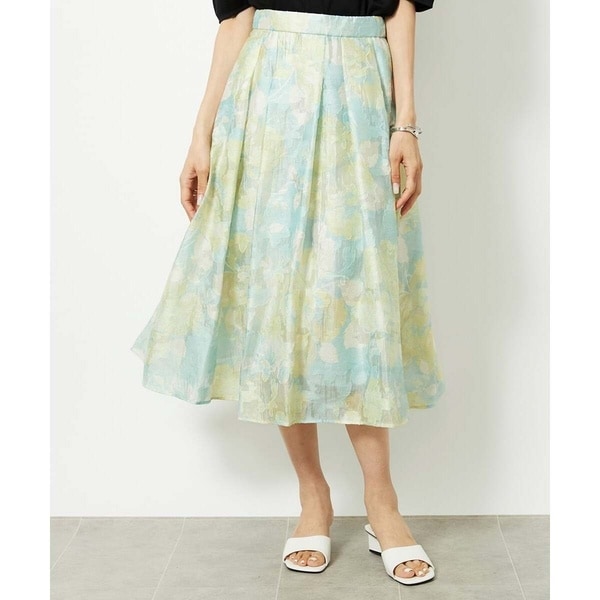 ミッシェルクラン（MICHEL ）/［オリジナルプリント］ピオーニープリントスカート