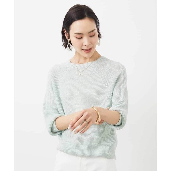 ミッシェルクラン（MICHEL ）/ホールガーメント(R)ドライタッチラメニット