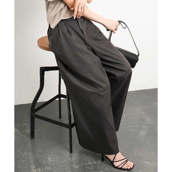 ミッシェルクラン（MICHEL ）/タックワイドチノパンツ