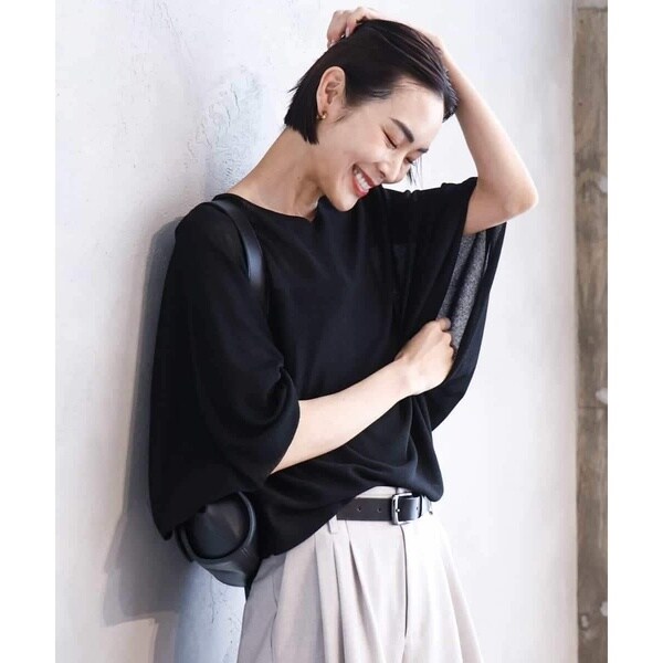 ミッシェルクラン（MICHEL ）/[2WAY]ケープデザインカーディガン