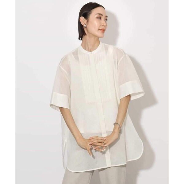 ミッシェルクラン（MICHEL ）/シアーチュニックブラウス