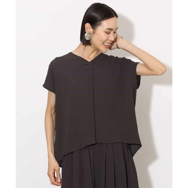 ミッシェルクラン（MICHEL ）/[セットアップ対応]楊柳Vネックデザインブラウス