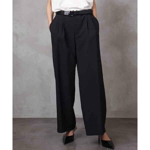 ミッシェルクラン（MICHEL ）/[機能性素材]ドライワイドパンツ(セットアップ対応)