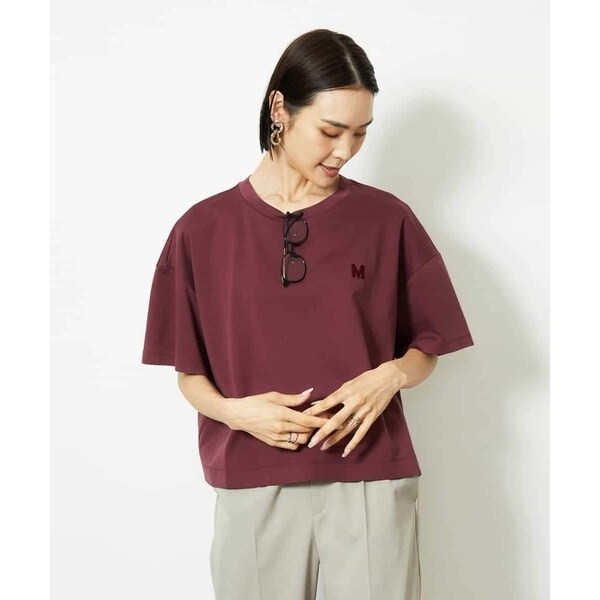 ミッシェルクラン（MICHEL ）/イニシャル刺繍Ｔシャツ(無地）