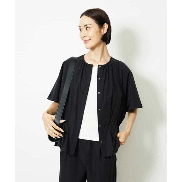 ミッシェルクラン（MICHEL ）/［セットアップ対応/2WAY]ウエストマークギャザーブラウス