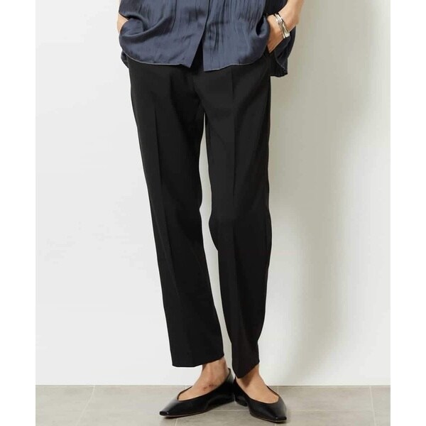 ミッシェルクラン（MICHEL ）/ツイルストレッチテーパードパンツ