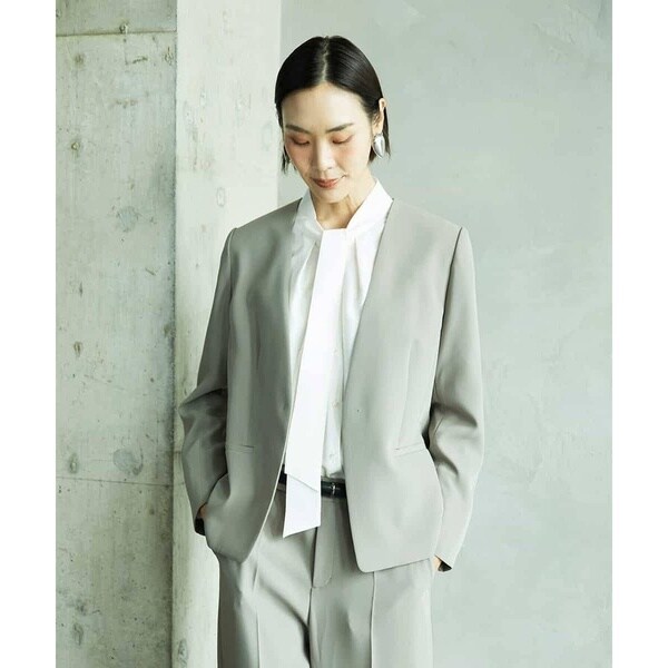 ミッシェルクラン（MICHEL ）/[セットアップ対応]ノーカラージャケット