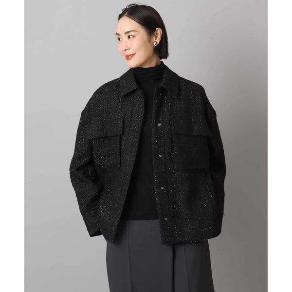 ミッシェルクラン（MICHEL ）/ファンシーツイードCPOジャケット