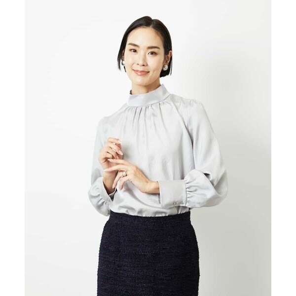 【NEW】ミッシェルクラン（MICHEL ）/ギャザーディテールブラウス
