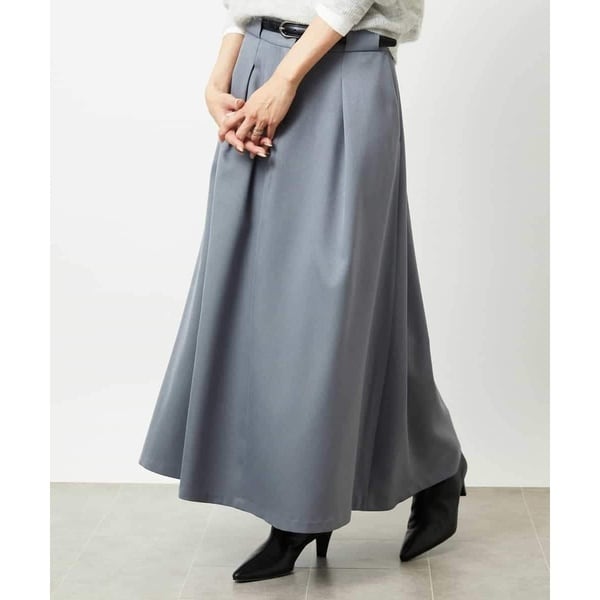 【NEW】ミッシェルクラン（MICHEL ）/ミモレ丈Aラインスカート
