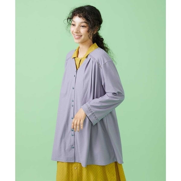 ホコモモラ（JOCOMOMOLA）/カットジョーゼット　ロングカーディガン