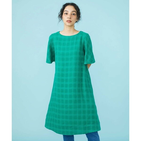 ホコモモラ（JOCOMOMOLA）/Cesta チェックシアーワンピース