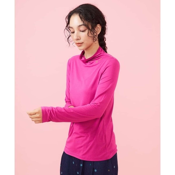 ホコモモラ（JOCOMOMOLA）/レーヨンベア天 レース付きボトルネックカットソー