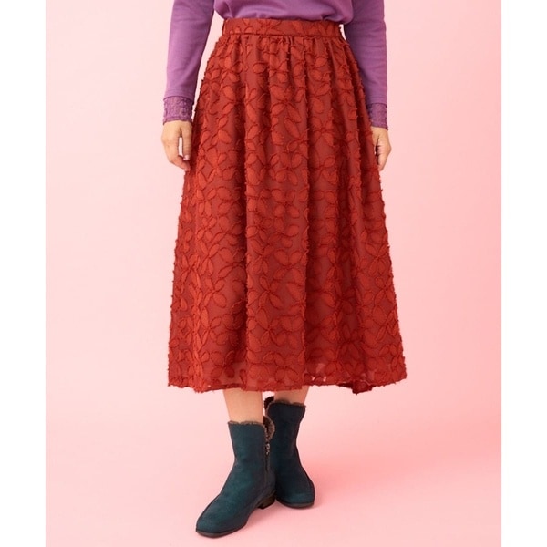 ホコモモラ（JOCOMOMOLA）/Huella フラワージャカードスカート