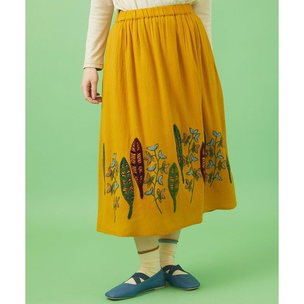 ホコモモラ（JOCOMOMOLA）/Calle インド刺繍フレアスカート