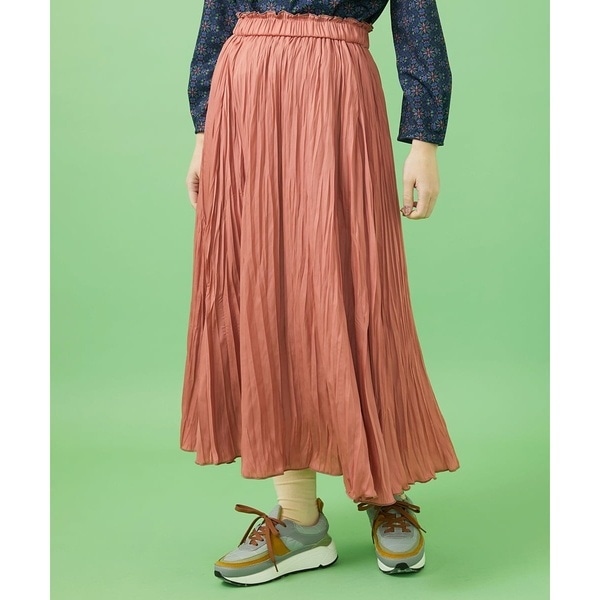 ホコモモラ（JOCOMOMOLA）/ワッシャープリーツロングスカート