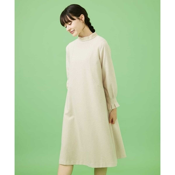 ホコモモラ（JOCOMOMOLA）/カットソーツイード ワンピース