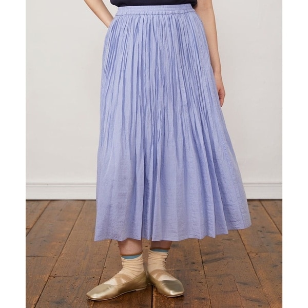ホコモモラ（JOCOMOMOLA）/Luz oblicua ストライププリーツスカート