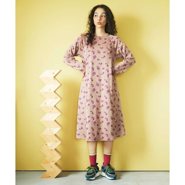 ホコモモラ（JOCOMOMOLA）/Flor de baile フラワーチェックジャカード