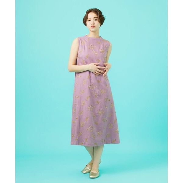 ホコモモラ（JOCOMOMOLA）/Abundancia de flores フラワー総刺繍ノースリーブワンピース