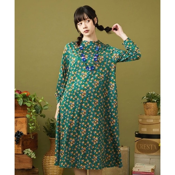 ホコモモラ（JOCOMOMOLA）/Petalo フラワープリントワンピース