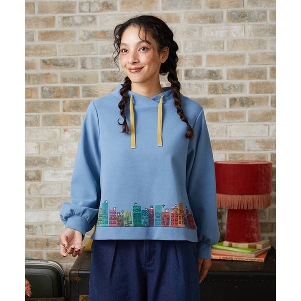 ホコモモラ（JOCOMOMOLA）/Paisaje de la ciudad ハウスプリントカットソー