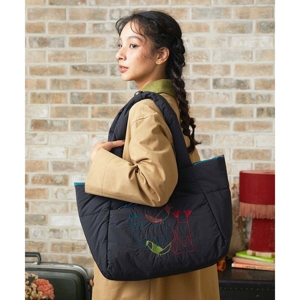 ホコモモラ（JOCOMOMOLA）/【2WAY】アニマルモチーフリバーシブルトートバッグ