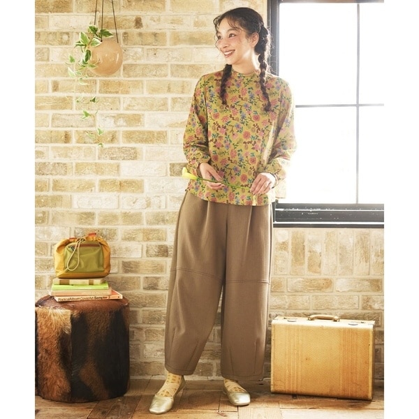 ホコモモラ（JOCOMOMOLA）/Bail de flores フラワープリントブラウス