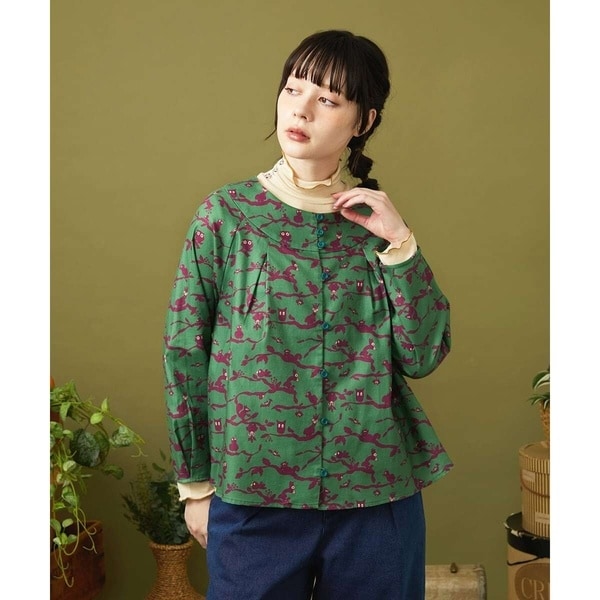 ホコモモラ（JOCOMOMOLA）/Palgue de El Retiro アニマルプリントブラウス