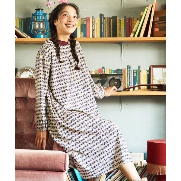 ホコモモラ（JOCOMOMOLA）/Calle del Espejo プリントワンピース