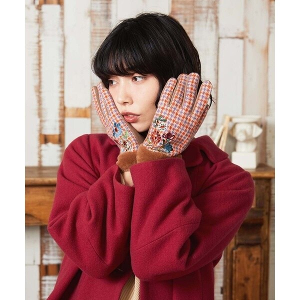 ホコモモラ（JOCOMOMOLA）/フラワーエンブロイダリーグローブ