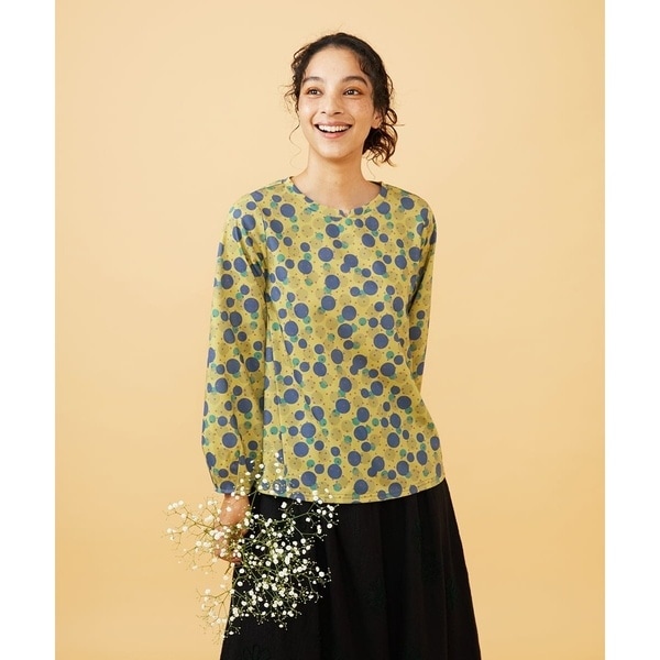 ホコモモラ（JOCOMOMOLA）/Calle de la Bola ドットプリントカットソー