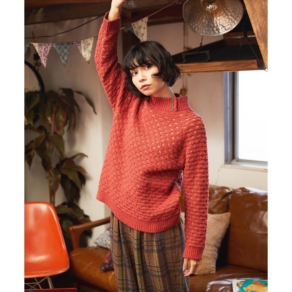 ホコモモラ（JOCOMOMOLA）/Claraboya ドットシアーニットプルオーバー