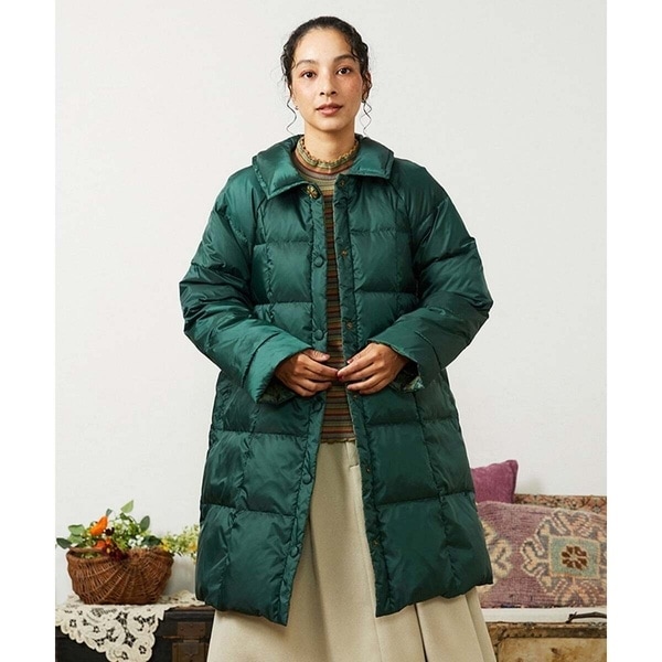 ホコモモラ（JOCOMOMOLA）/【リバーシブル】Flor Alta ロングダウンコート