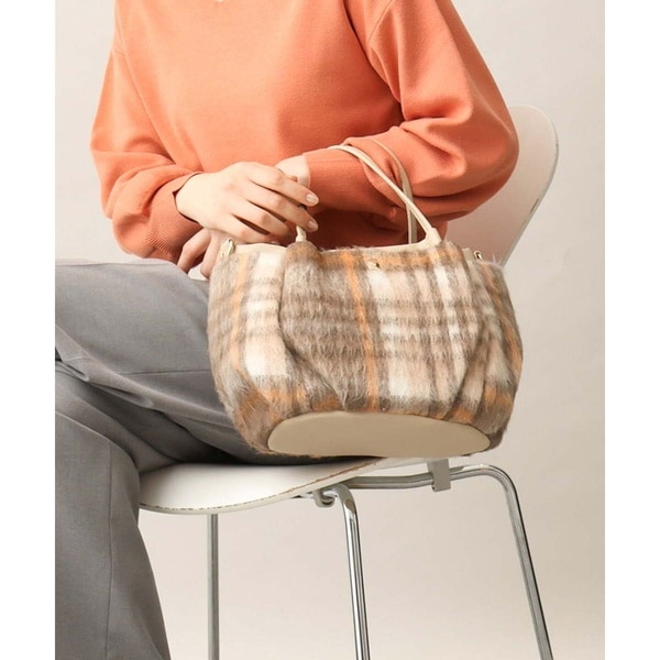 MK ミッシェルクラン バッグ（MK MICHEL  BAG）/[2WAY]ニュアンスチェックラウンドトートバッグ