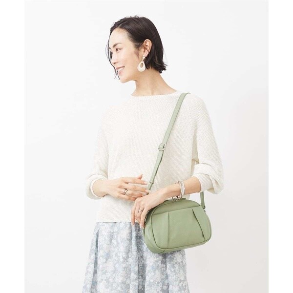 MK ミッシェルクラン バッグ（MK MICHEL  BAG）/タックポイントラウンドショルダーバッグ