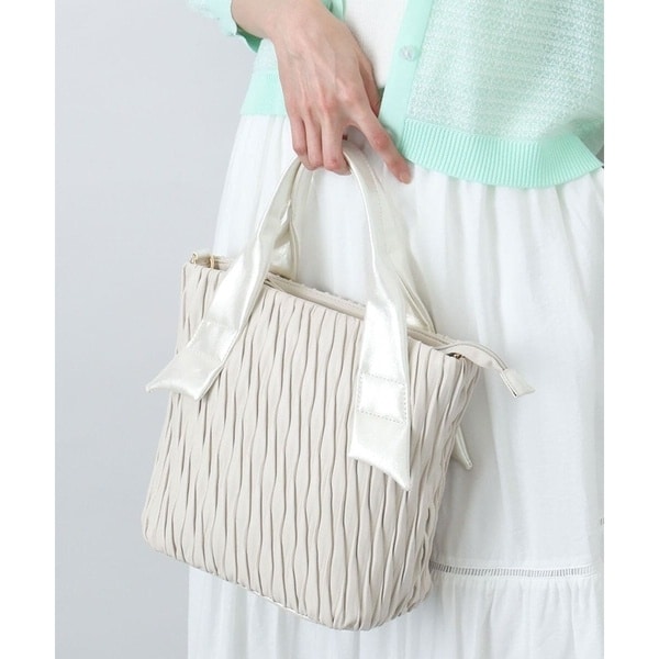 MK ミッシェルクラン バッグ（MK MICHEL  BAG）/[2WAY]リンクルデザインシャイニーハンドルバッグ