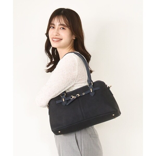 MK ミッシェルクラン バッグ（MK MICHEL  BAG）/[2WAY]ワイドスクエアベルトトートバッグ